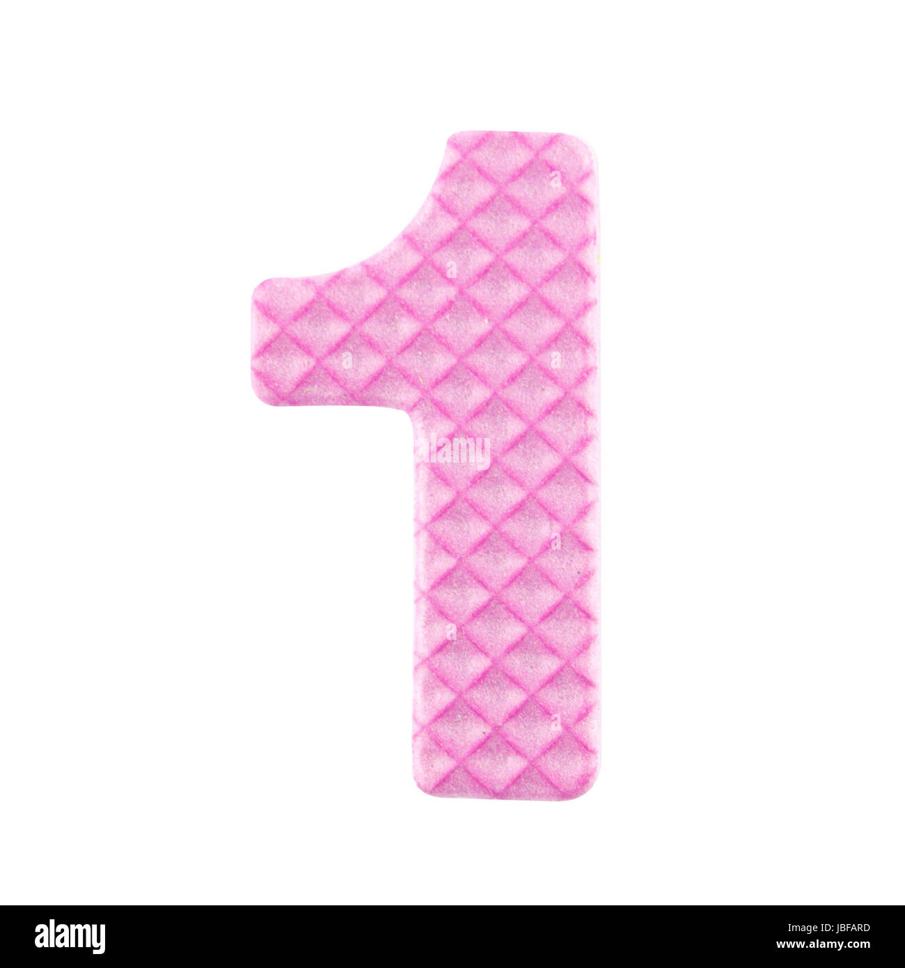 Number one, Alphabet isolated on white background , with clipping path ...