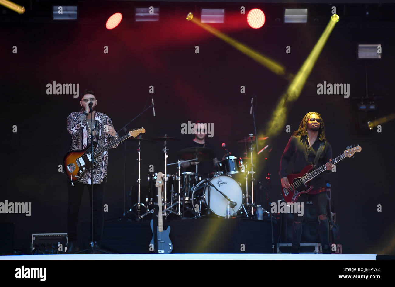 James arthur on stage capital fms summertime ball hi-res stock ...