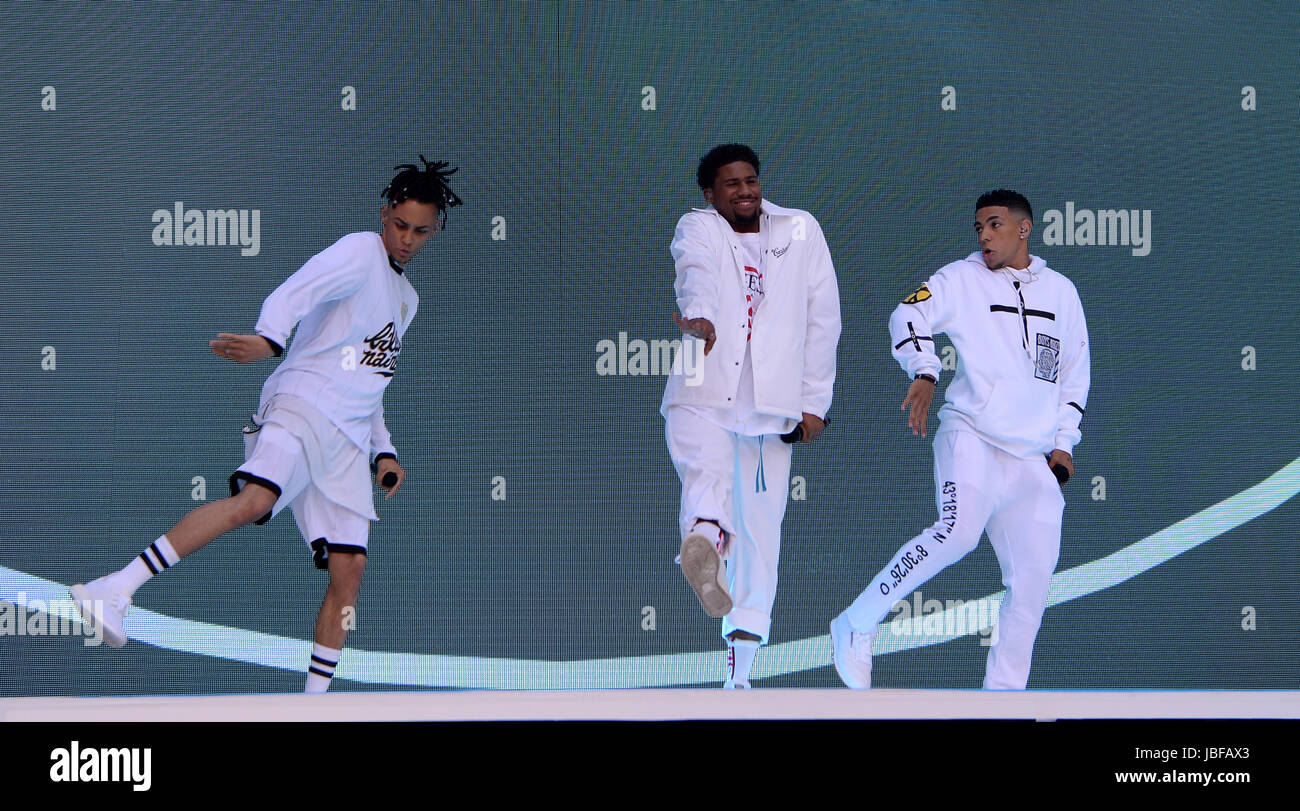 5 After Midnight on stage at Capital FM's Summertime Ball with Vodafone ...