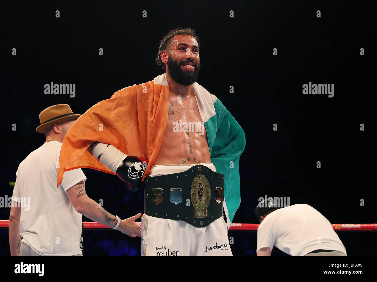 Luke Watkins after victory over Ian Tims in the Irish Cruiserweight ...
