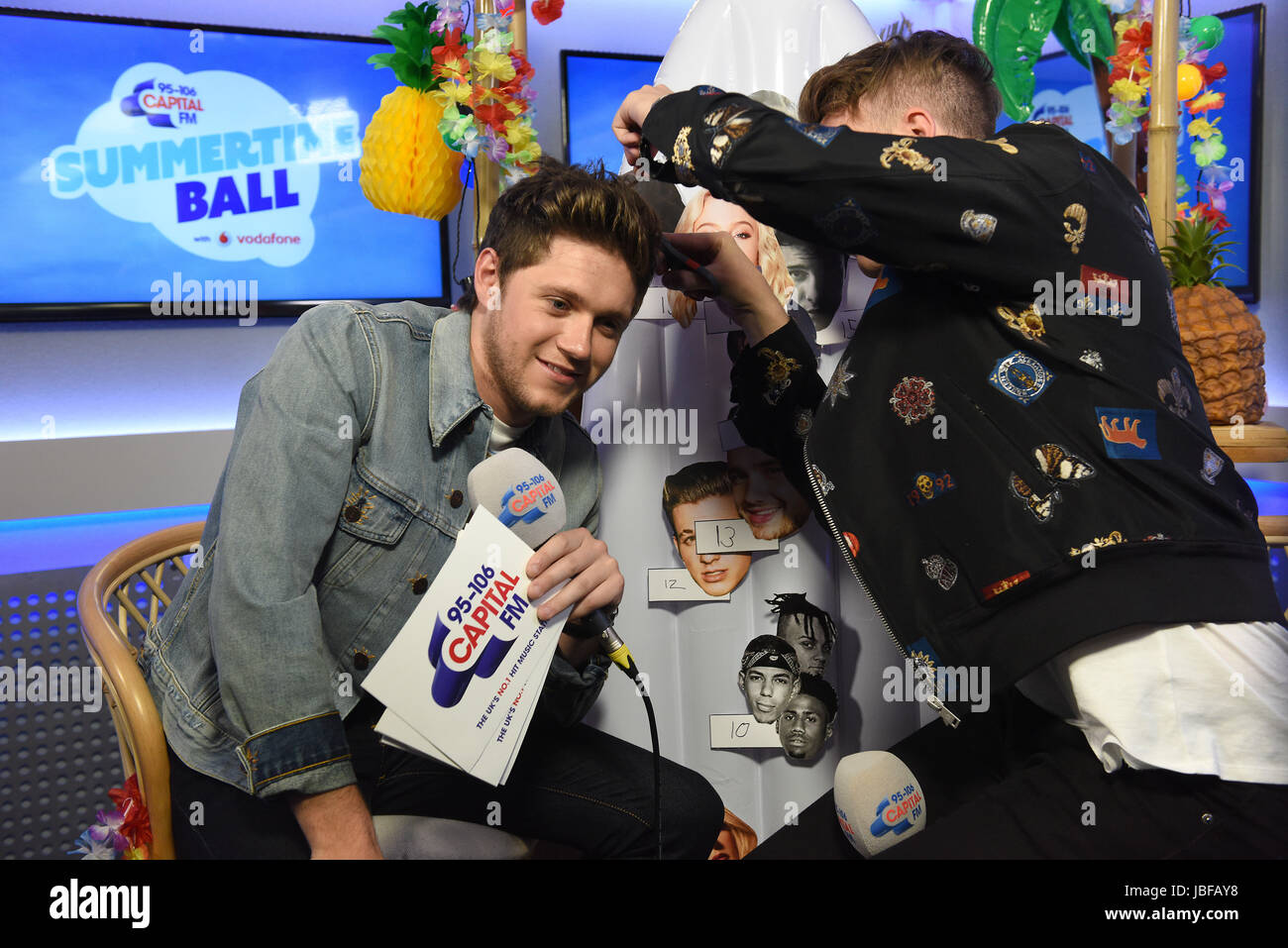 Niall Horan and Capital FM presenter Roman Kemp at Capital FM's ...