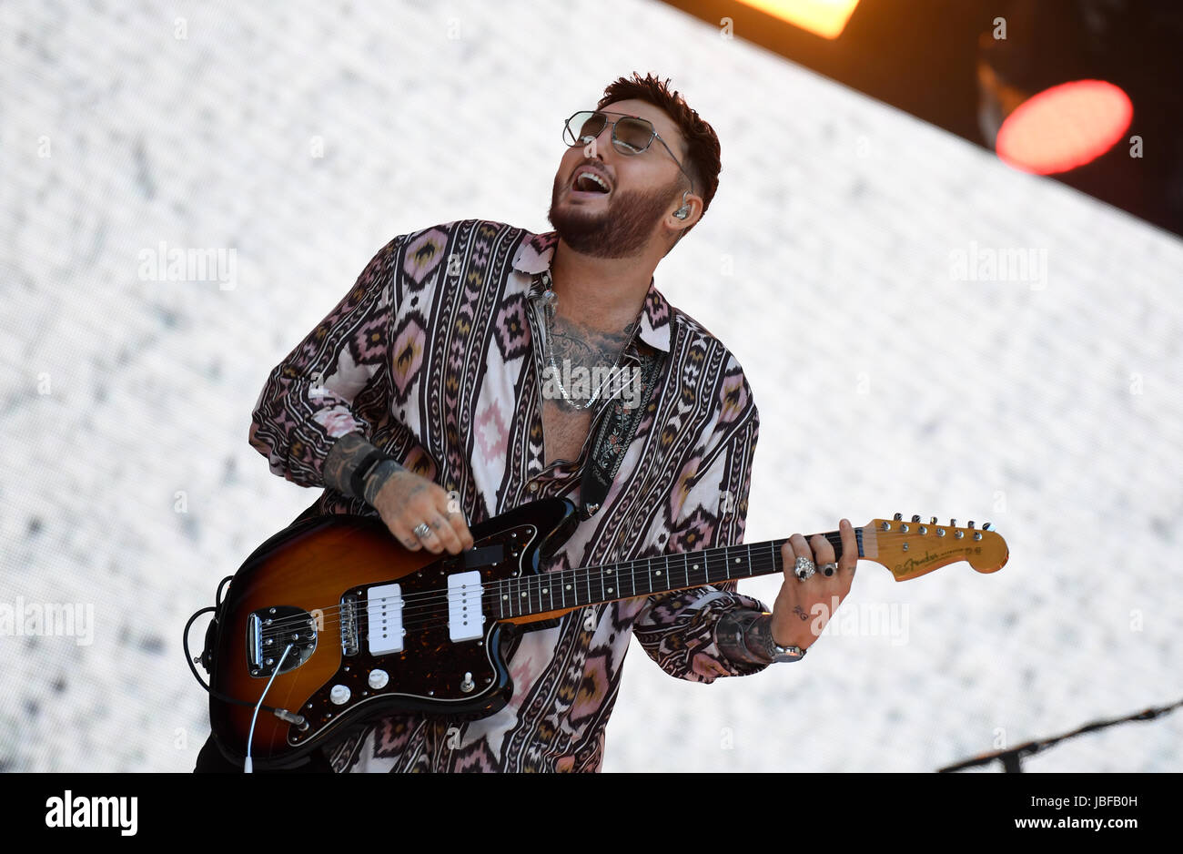 James Arthur on stage at Capital FM's Summertime Ball with Vodafone ...