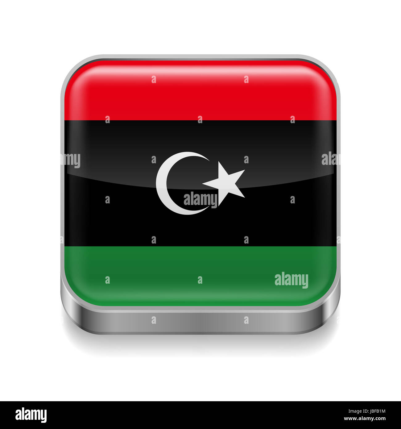 Libyan flag icon hi-res stock photography and images - Alamy