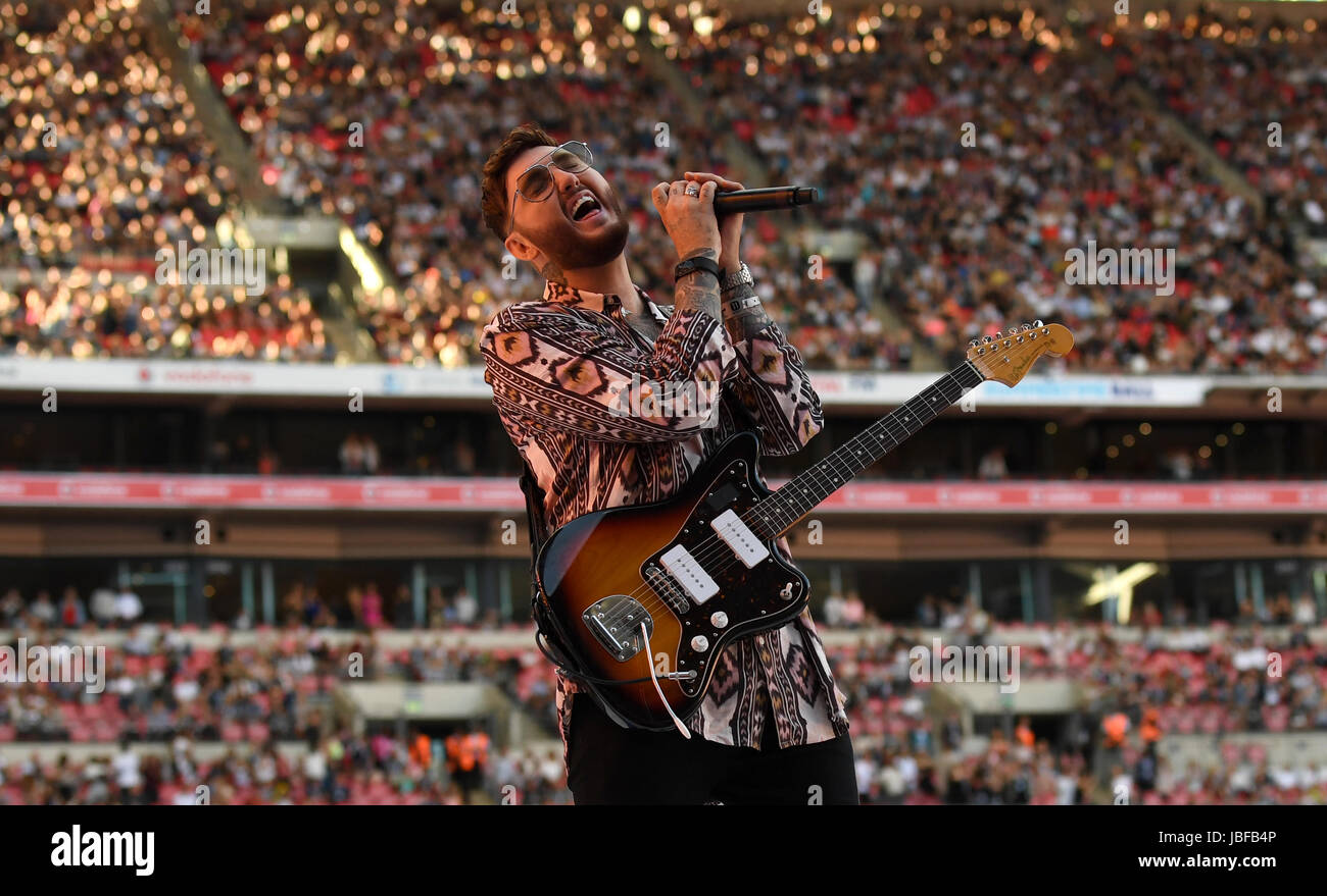 James arthur on stage capital fms summertime ball hi-res stock ...