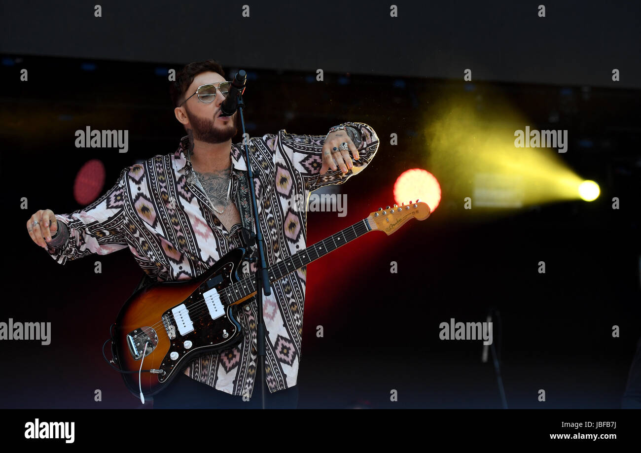 James arthur on stage capital fms summertime ball hi-res stock ...