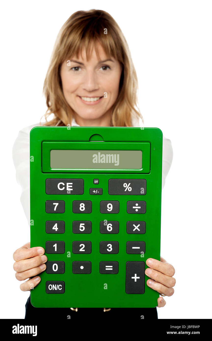 Beautiful smiling employee holding fingers hi-res stock photography and ...