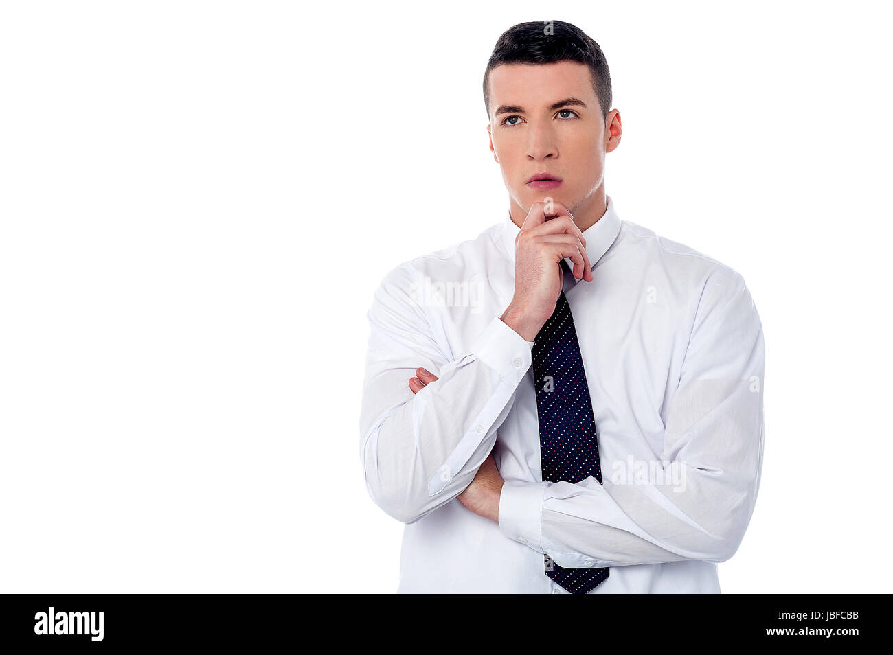 Young corporate man thinking some new ideas Stock Photo - Alamy