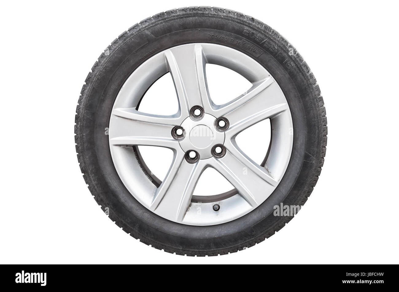 Four car tires isolated on white background with clipping path Stock ...