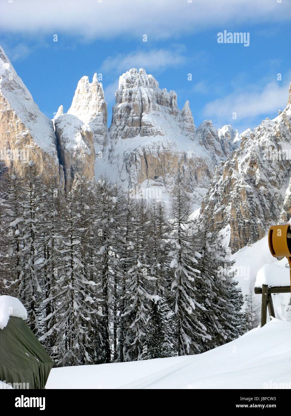 vigo di fassa a very beautiful place in italy Stock Photo - Alamy