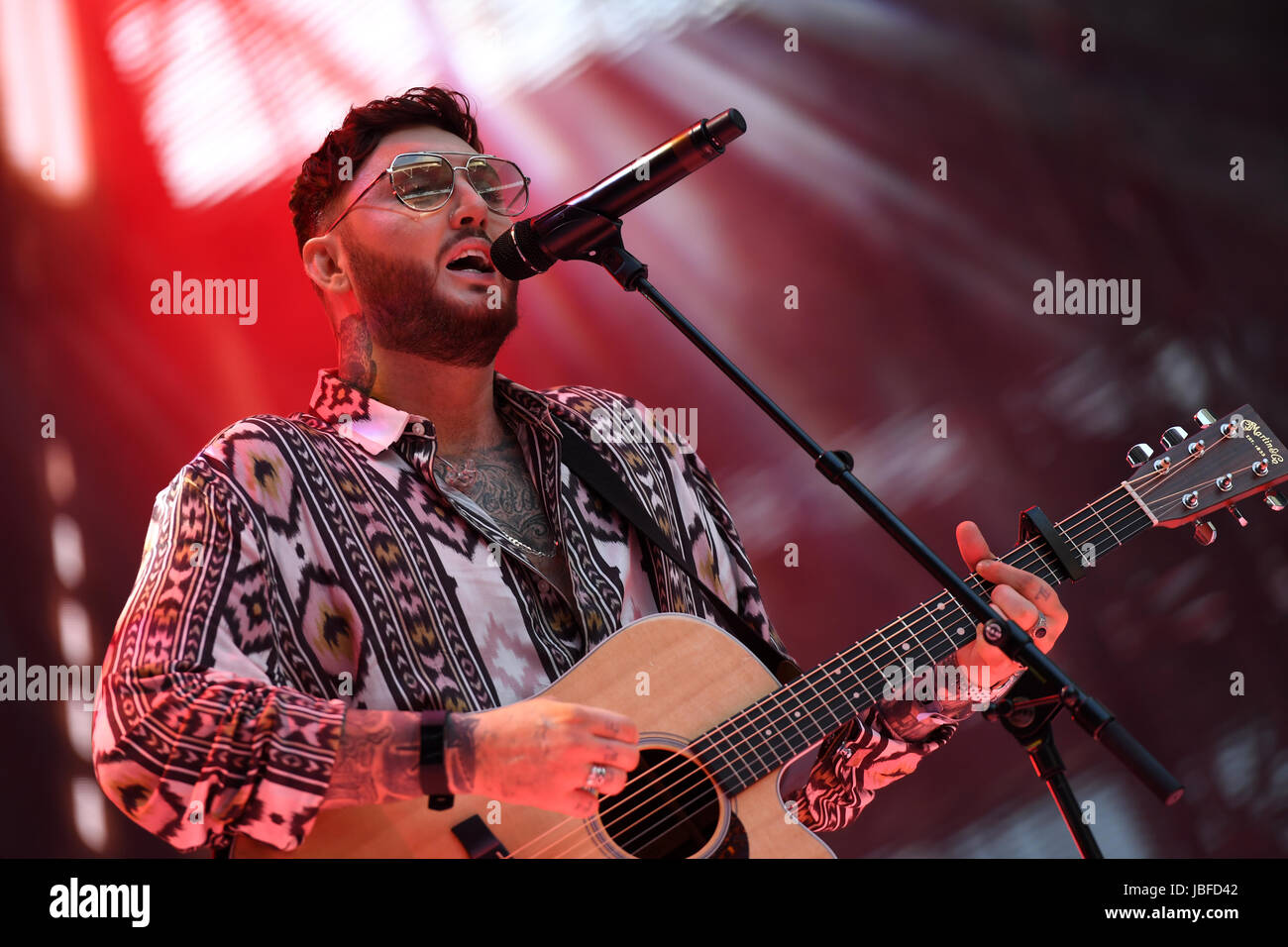 James arthur on stage capital fms summertime ball hi-res stock ...