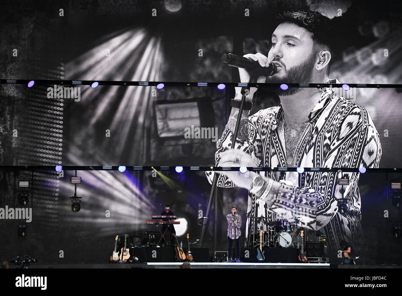 James arthur on stage capital fms summertime ball hi-res stock ...