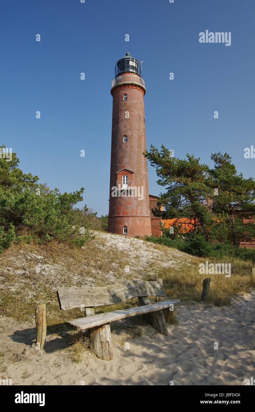 lighthouse darßer place darss-zingst Stock Photo - Alamy