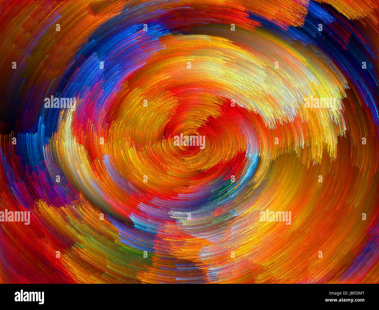 Interplay of vibrant strands of color on the subject of creativity and ...