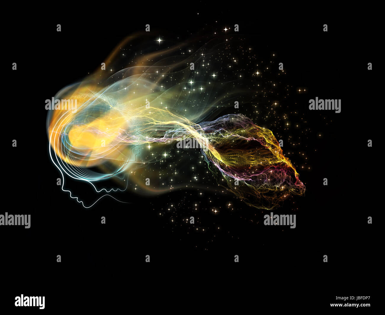 Light Soul series. Design made of child line profile and lights on the ...