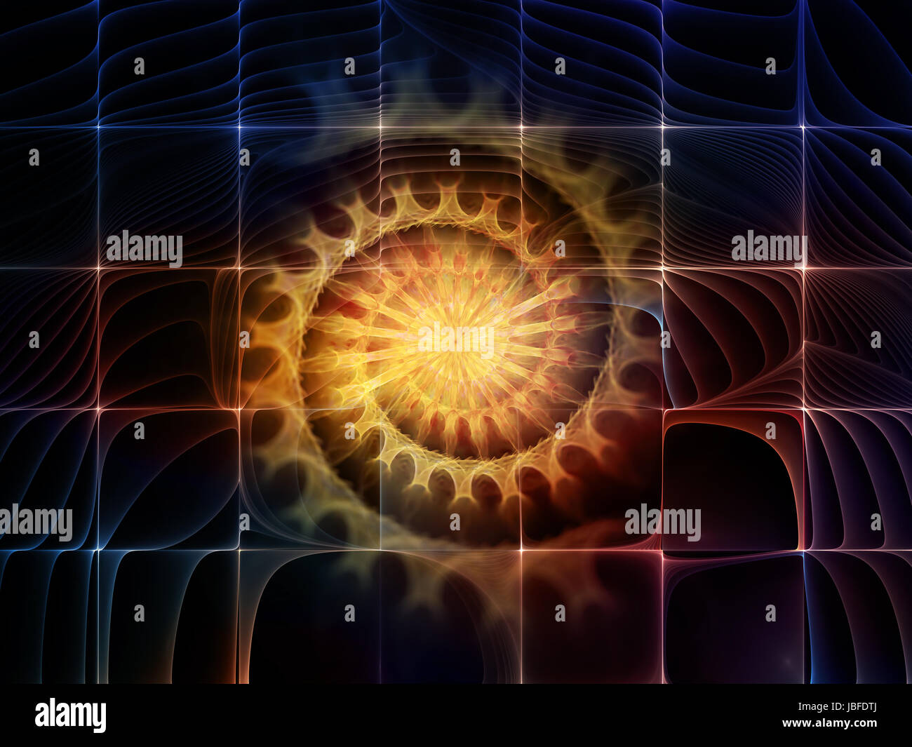 Geometry of Space series. Composition of conceptual grids, curves and ...