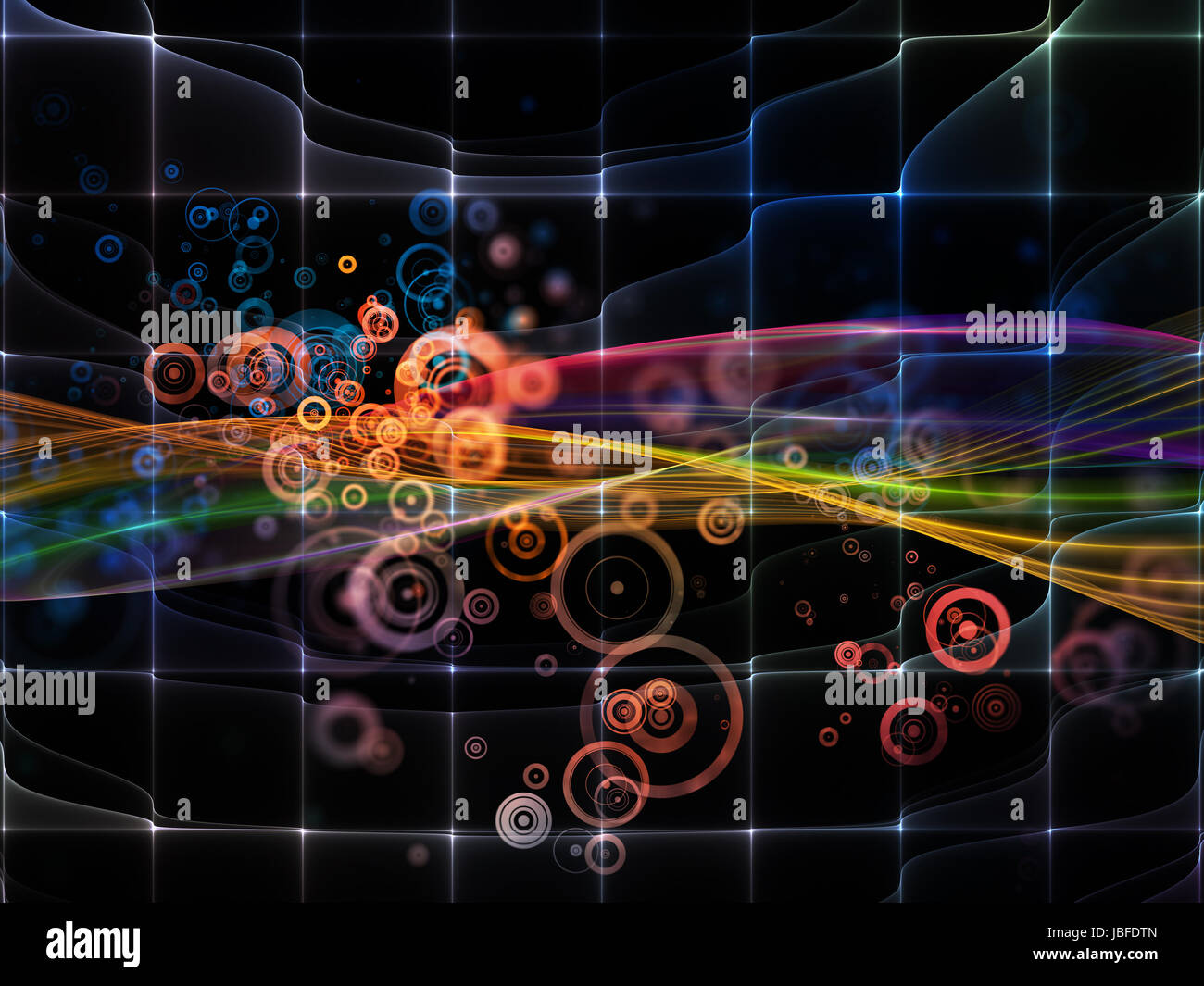 Geometry of Space series. Artistic abstraction composed of conceptual ...