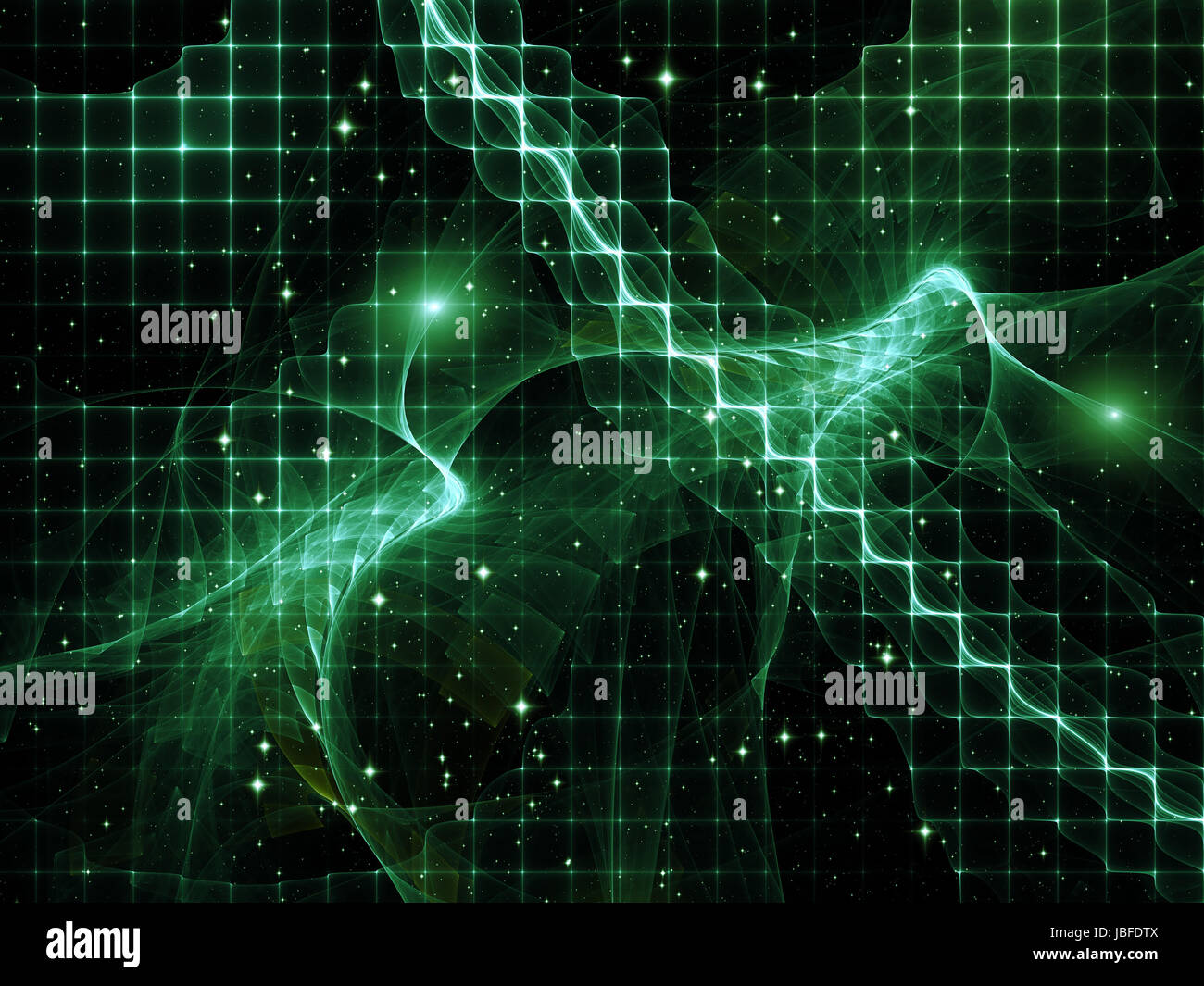 Geometry of Space series. Artistic abstraction composed of conceptual ...