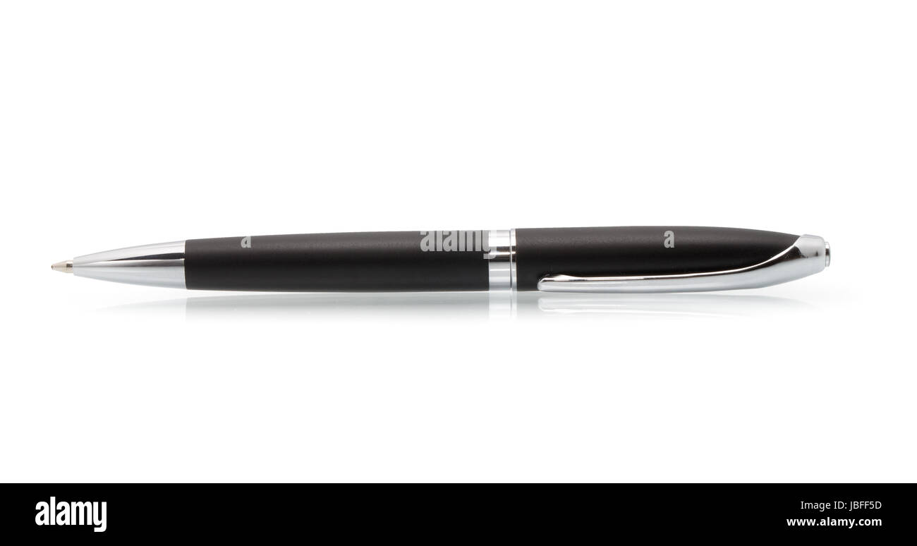metal pen isolated on white background Stock Photo - Alamy