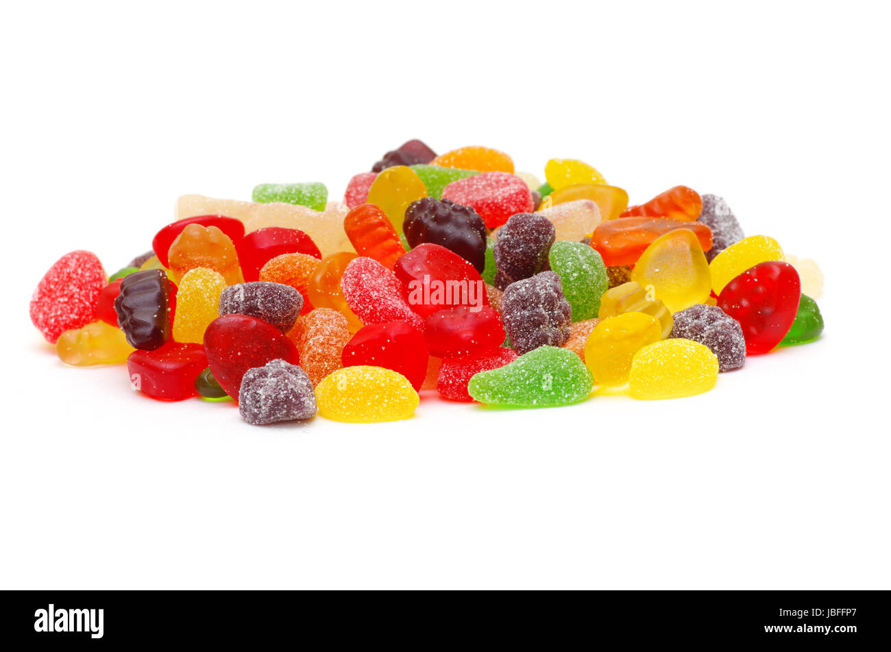 Colorful candy isolated on white background Stock Photo - Alamy