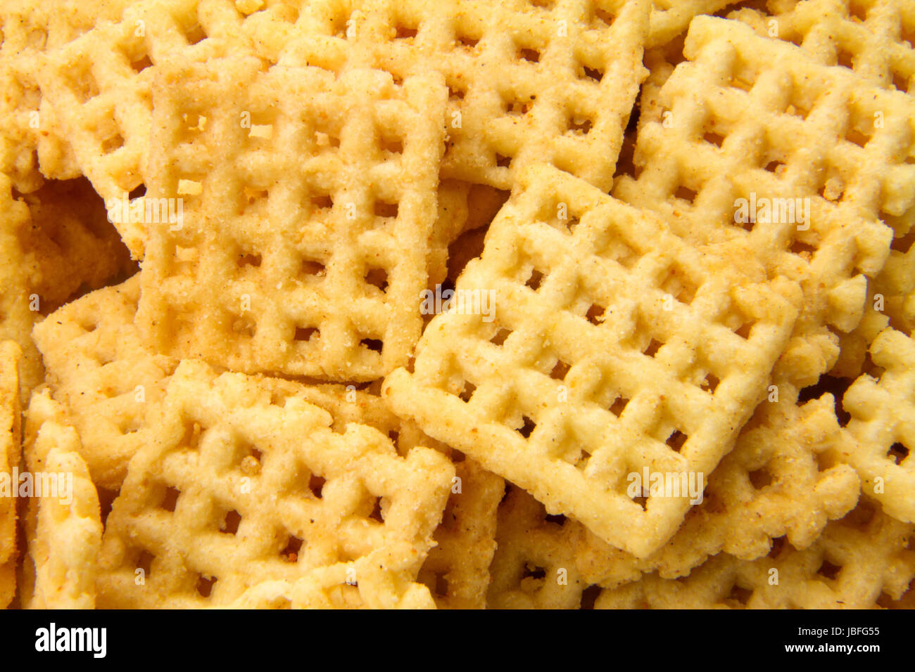 background of rice crusts, a kind of delicious snack made from rice ...
