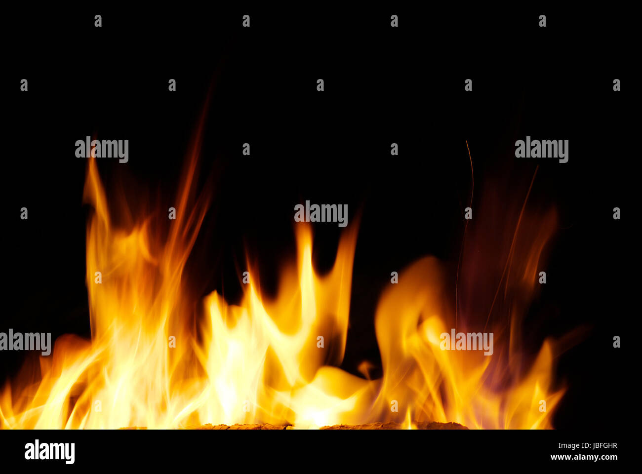 A nice fire in a fire place Stock Photo - Alamy