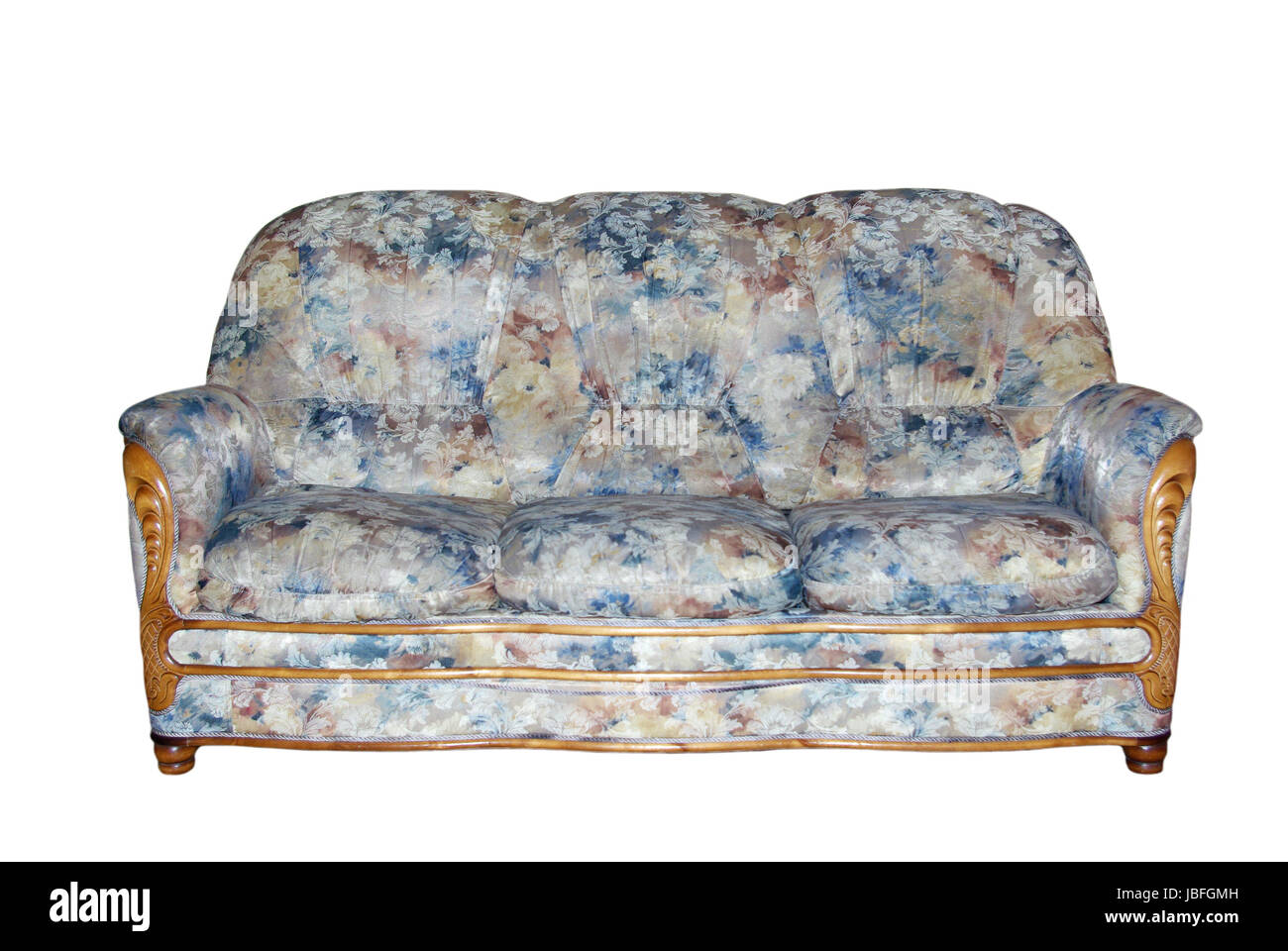 A sofa on a white background with a shadow Stock Photo - Alamy