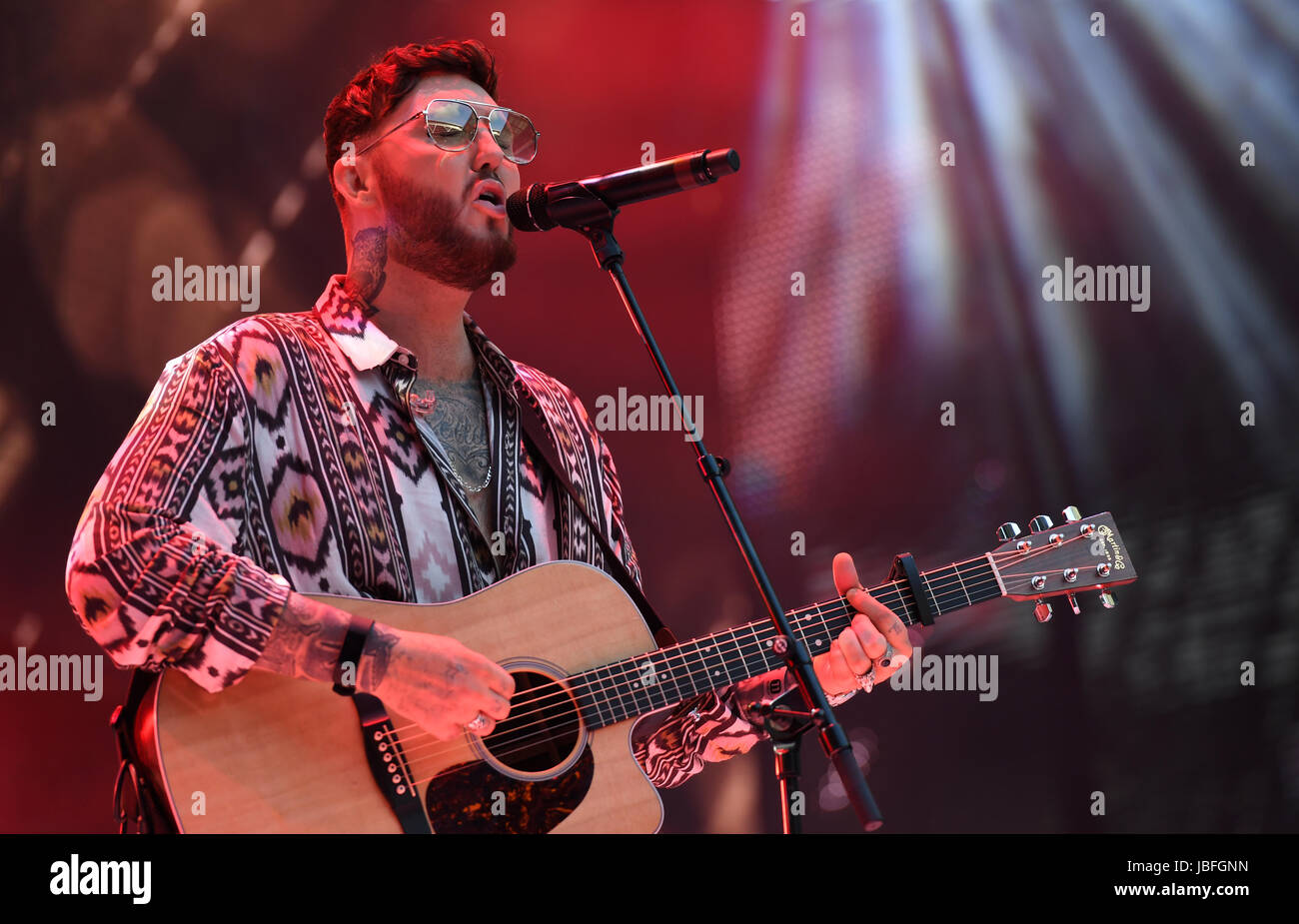 James arthur on stage capital fms summertime ball hi-res stock ...
