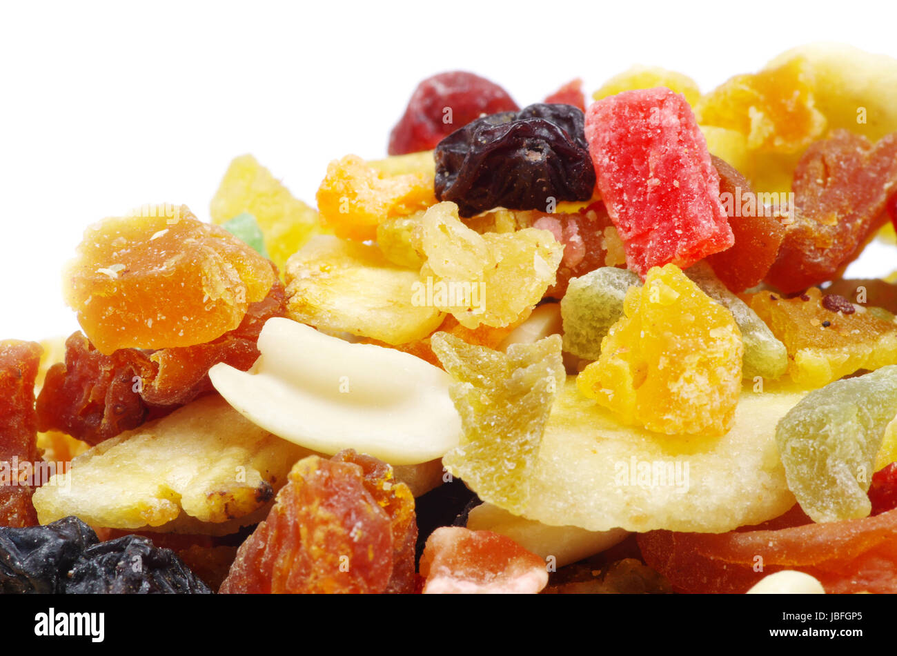 mix dried fruits collection on white Stock Photo - Alamy