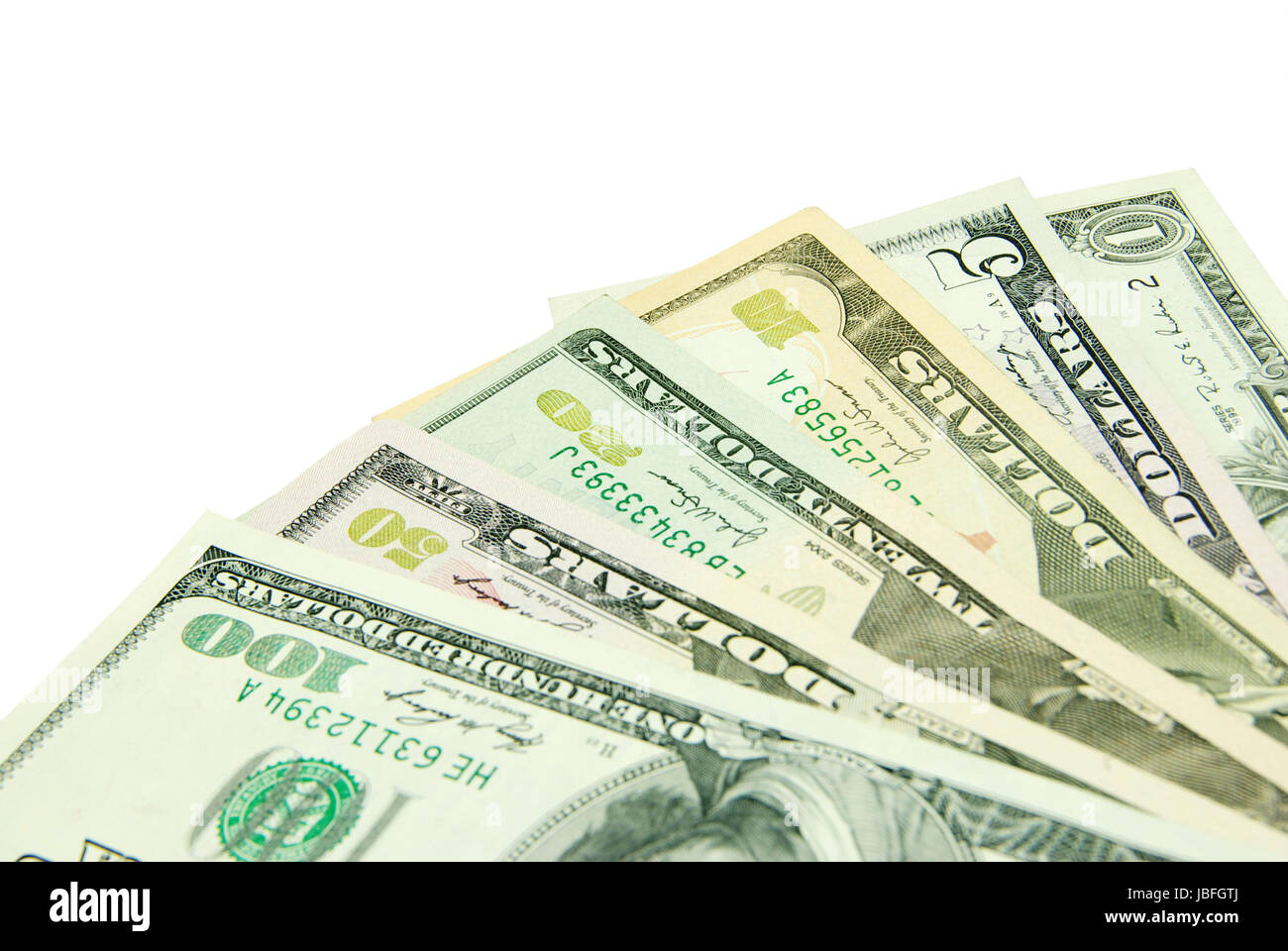 stock money isolated on white Stock Photo - Alamy