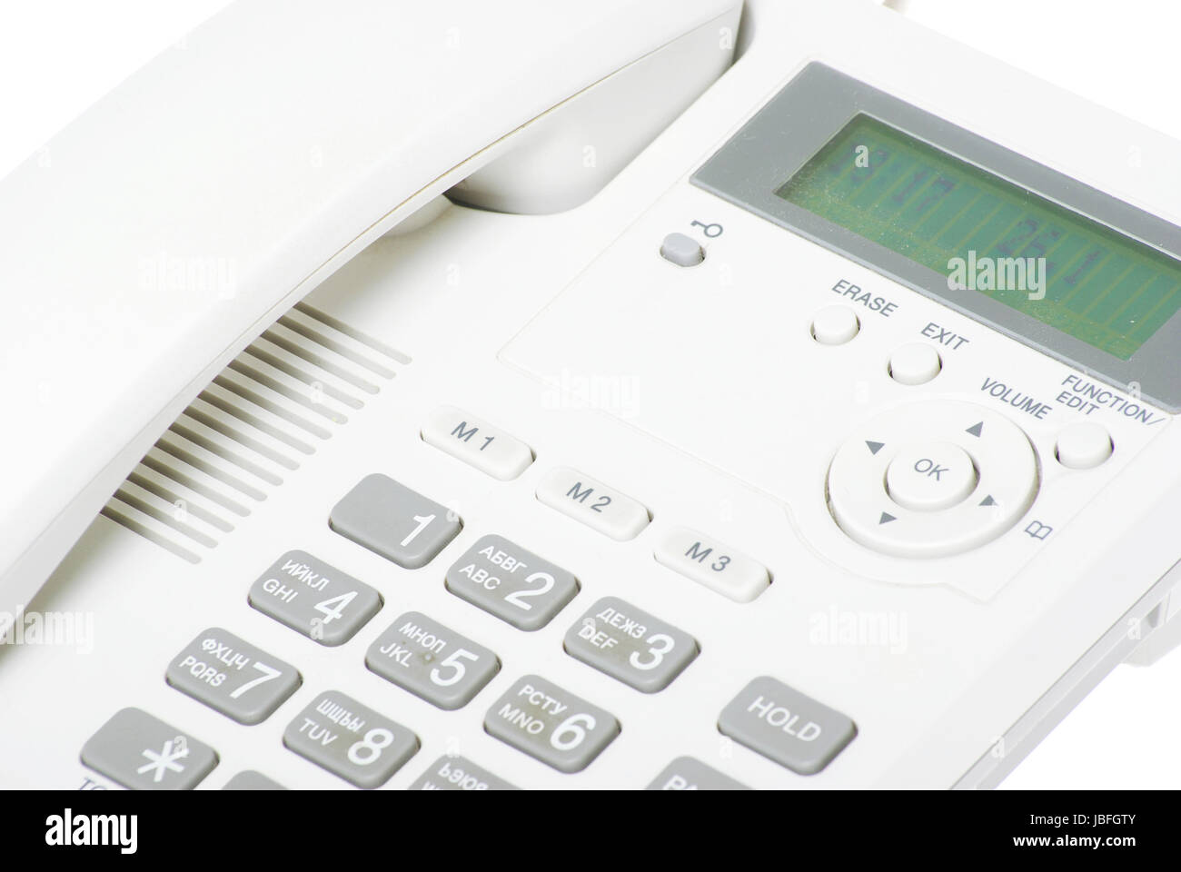 white phone keypad close up Stock Photo - Alamy