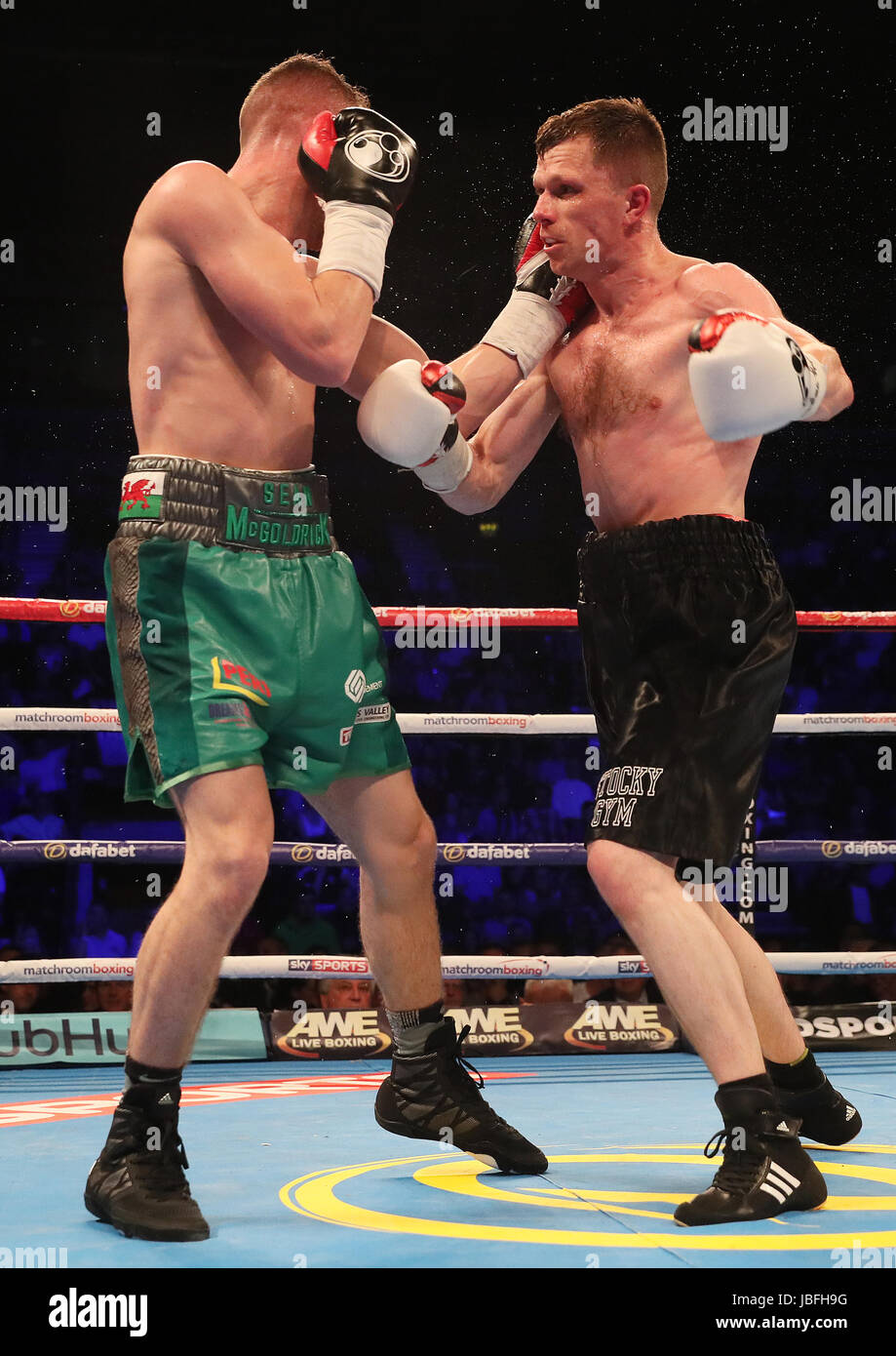 Ricky Starkey (right) and Sean McGoldrick during their Super ...