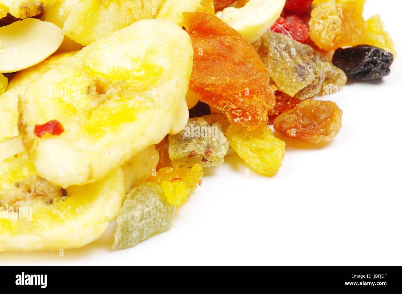 mix dried fruits collection on white Stock Photo - Alamy