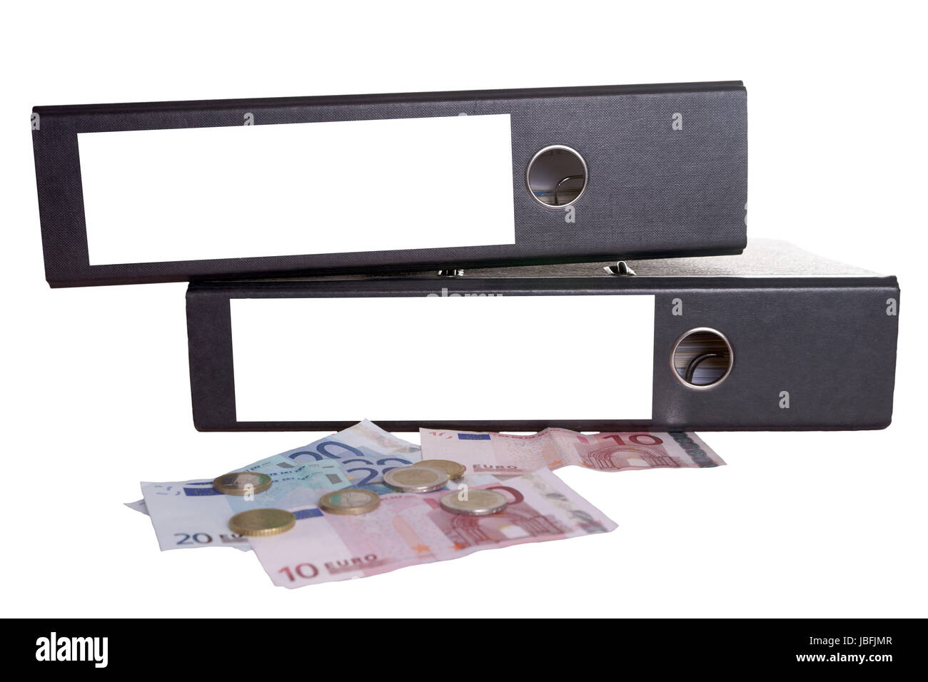 File folder and euro banknotes Stock Photo - Alamy