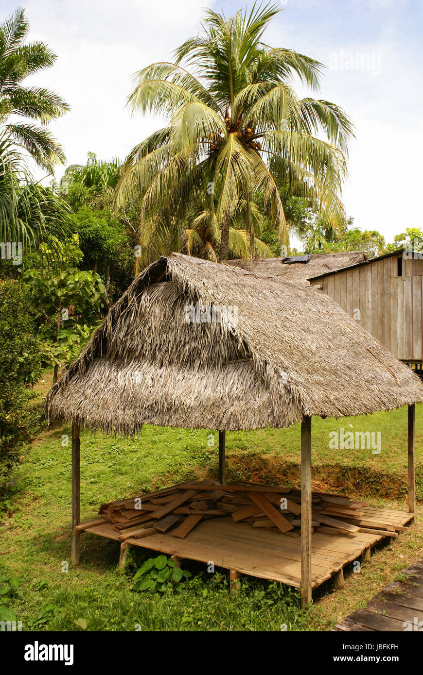 Peru, Peruvian Amazonas landscape. The photo present typical indian ...