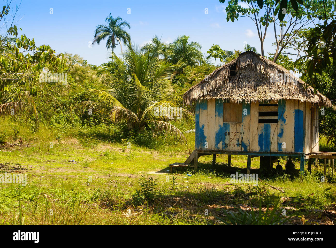 Peru, Peruvian Amazonas landscape. The photo present typical indian ...
