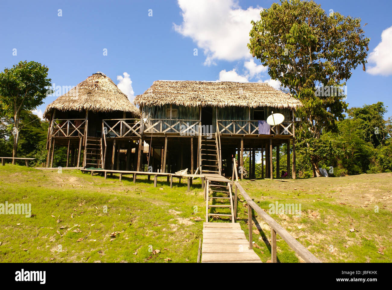 Peru, Peruvian Amazonas landscape. The photo present typical indian ...