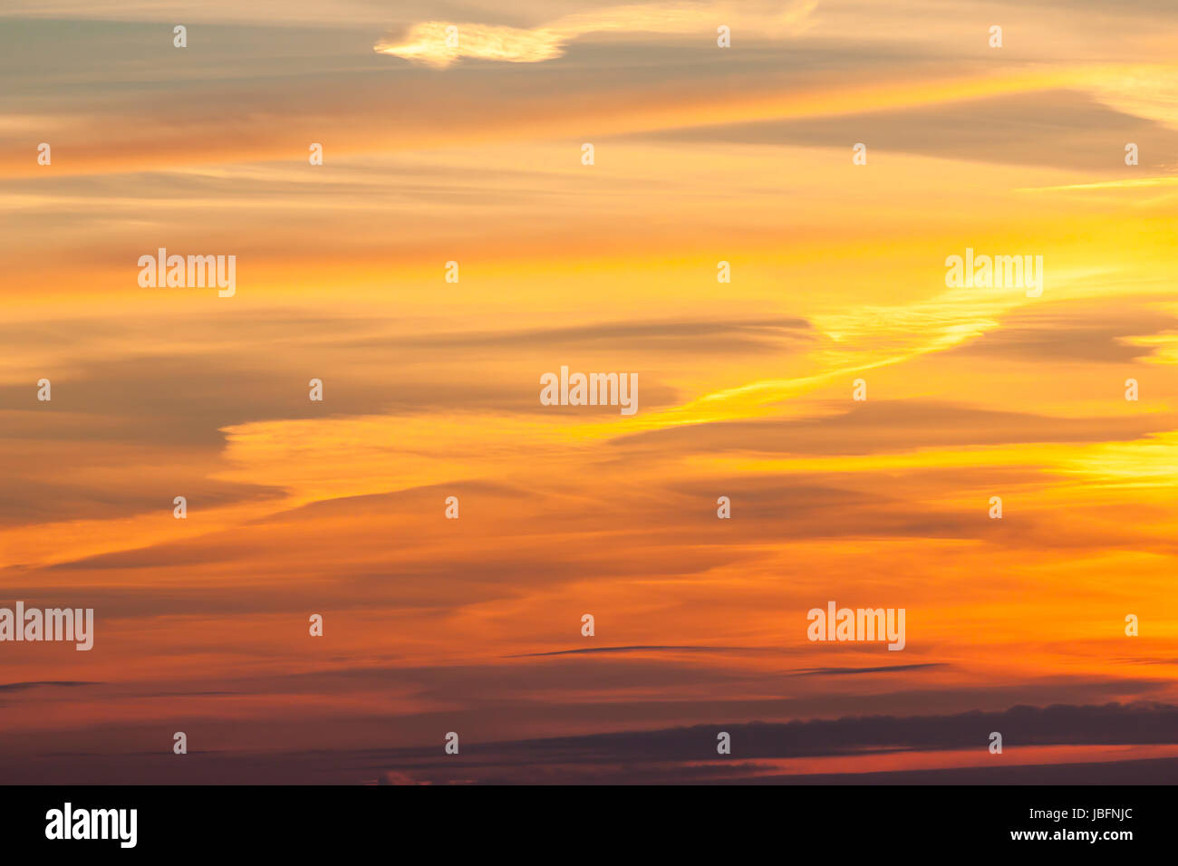 Dramatic fire sunset background over the sea Stock Photo - Alamy