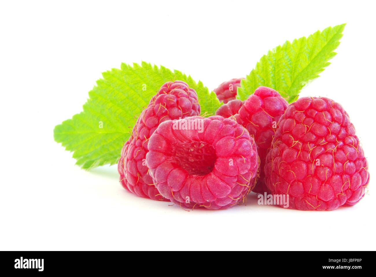 Ripe raspberry isolated on a white background Stock Photo - Alamy