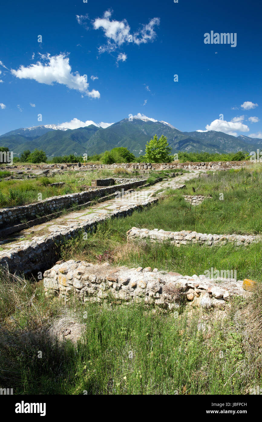 Ancient ruins in Dion, Greece Stock Photo - Alamy