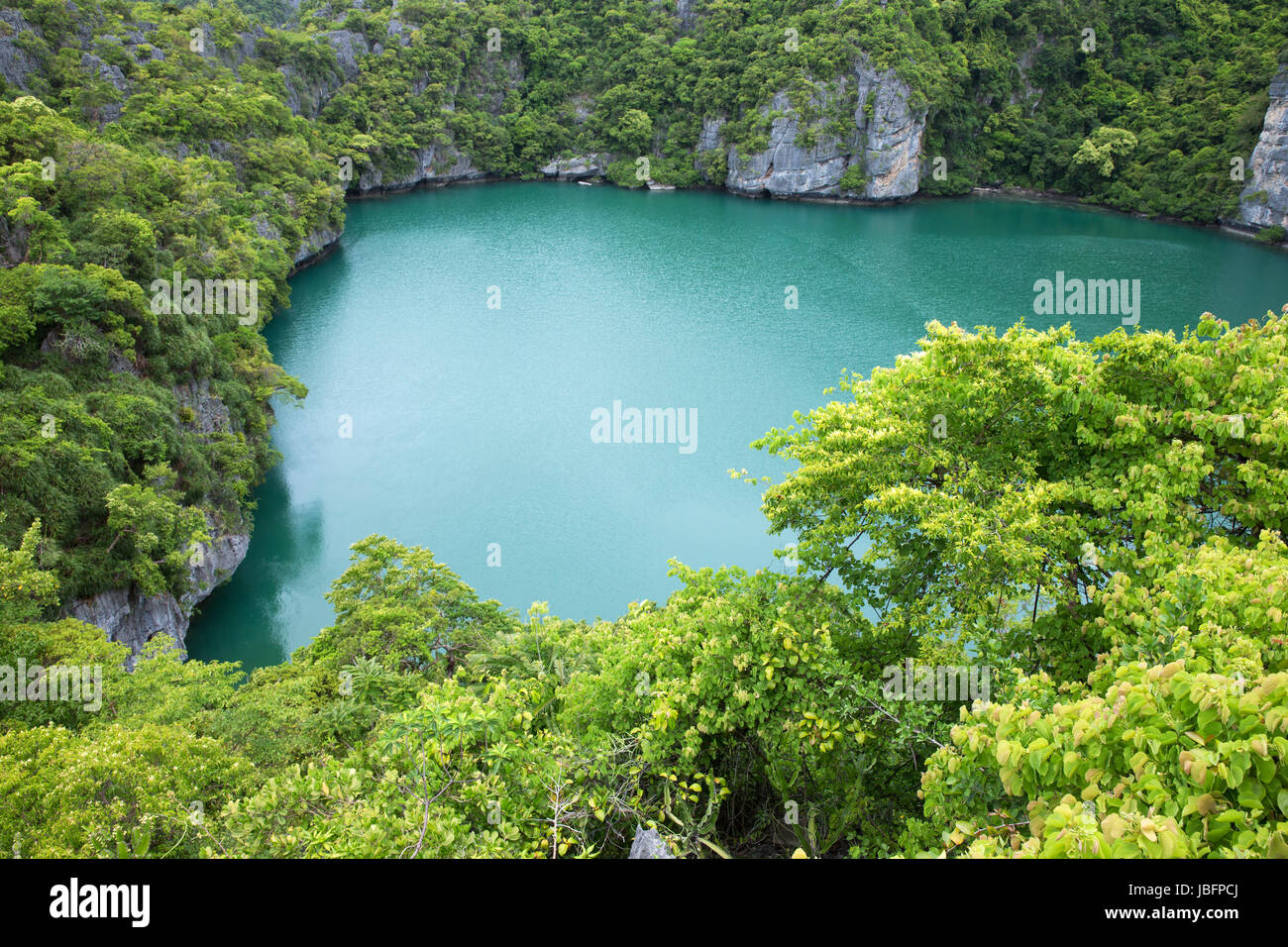 The lagoon called 'Talay Nai' in Moo Koh Ang Tong National Park Stock ...