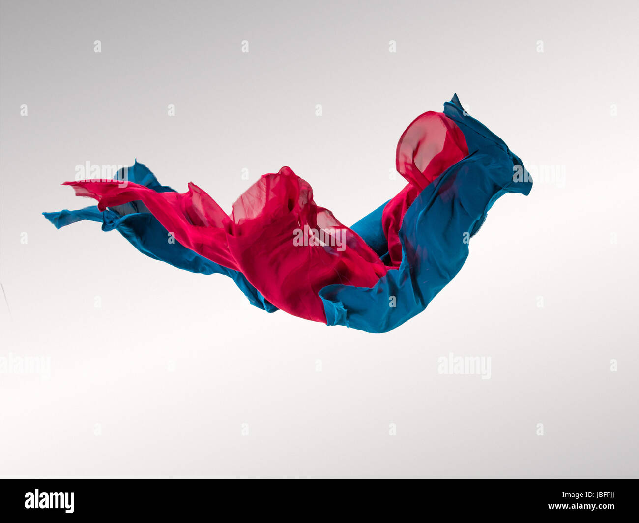 abstract pieces of fabric flying, high-speed studio shot Stock Photo ...