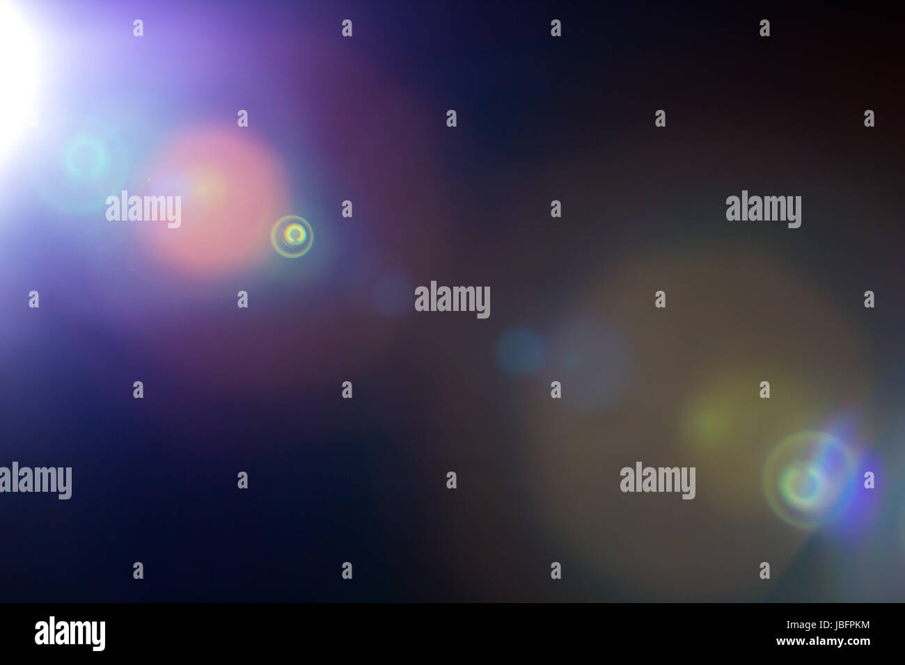 actual lens flare, optical effect made in camera Stock Photo - Alamy