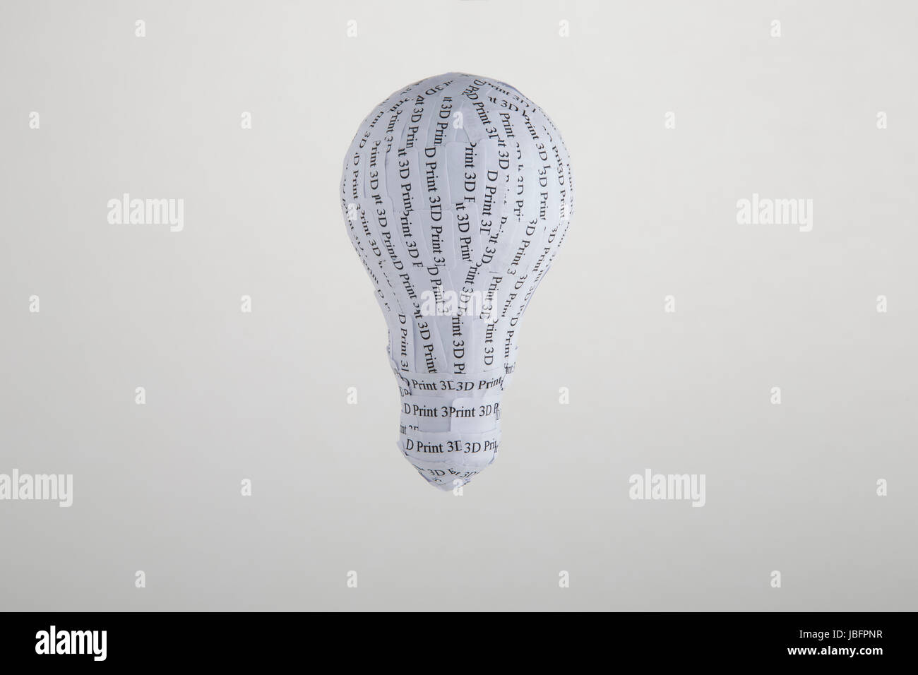 3D printed lightbulb concept: from idea to rapid prototyping Stock ...