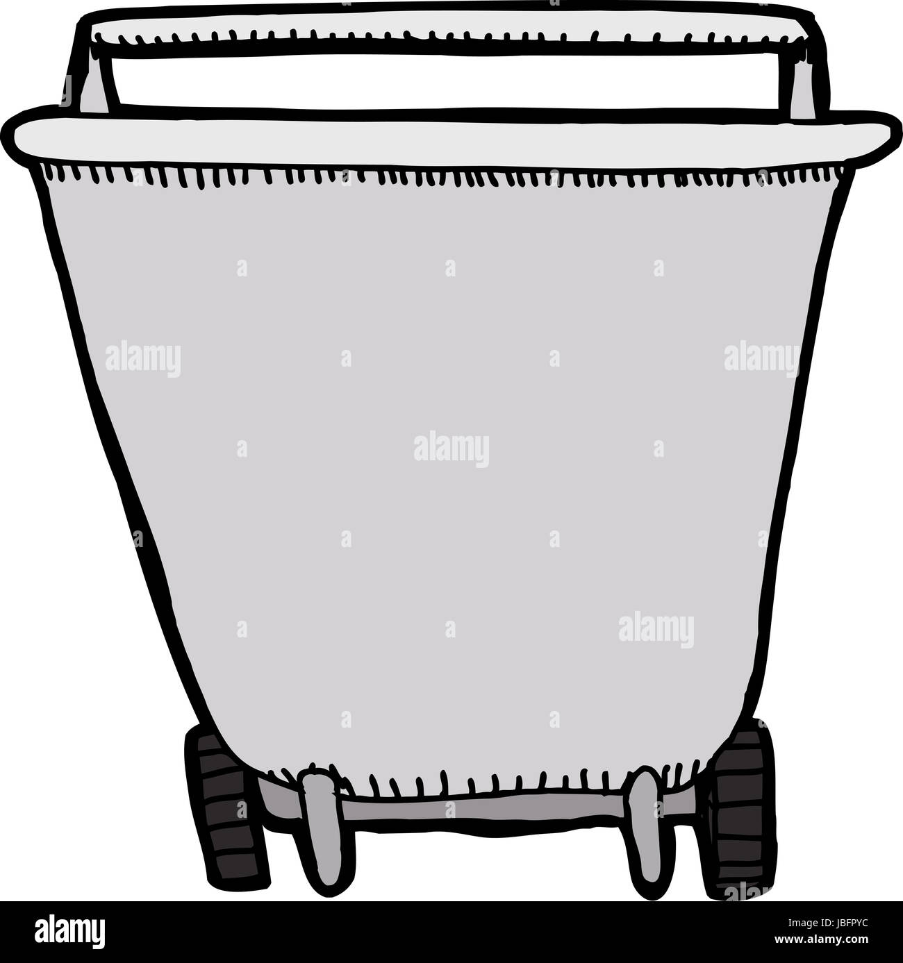 Front view of wheel barrel on isolated background Stock Photo - Alamy