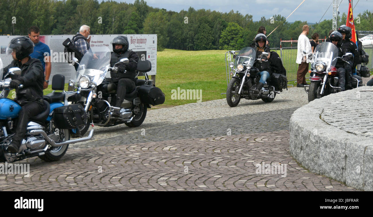 Riders on their steel horses. Harley Davidson Motorcycle Club Stock ...