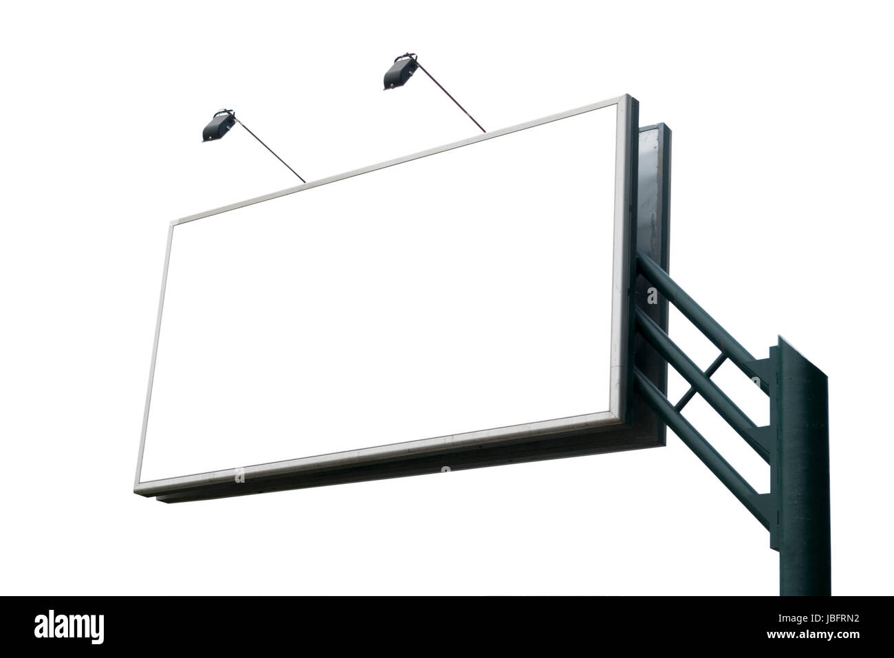 advertising billboard on white background Stock Photo - Alamy