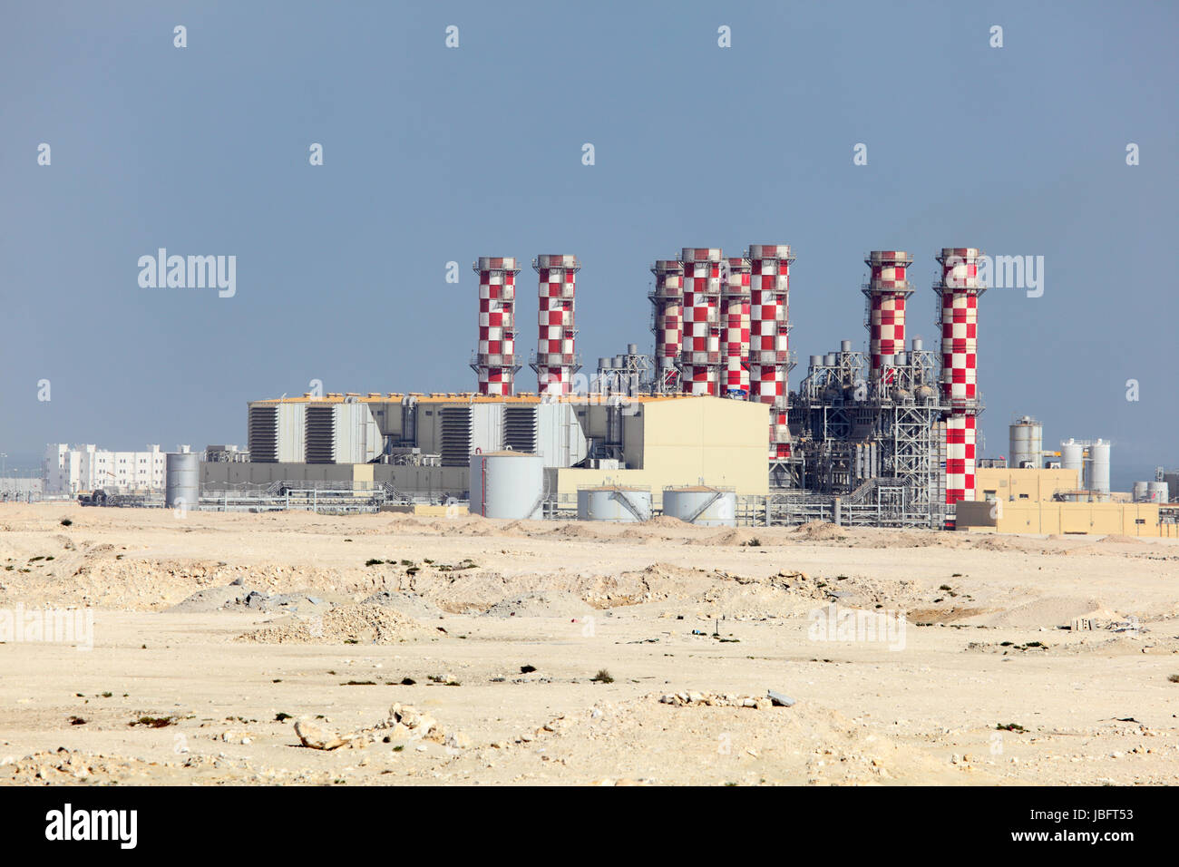 Power station plant in Bahrain, Middle East Stock Photo - Alamy
