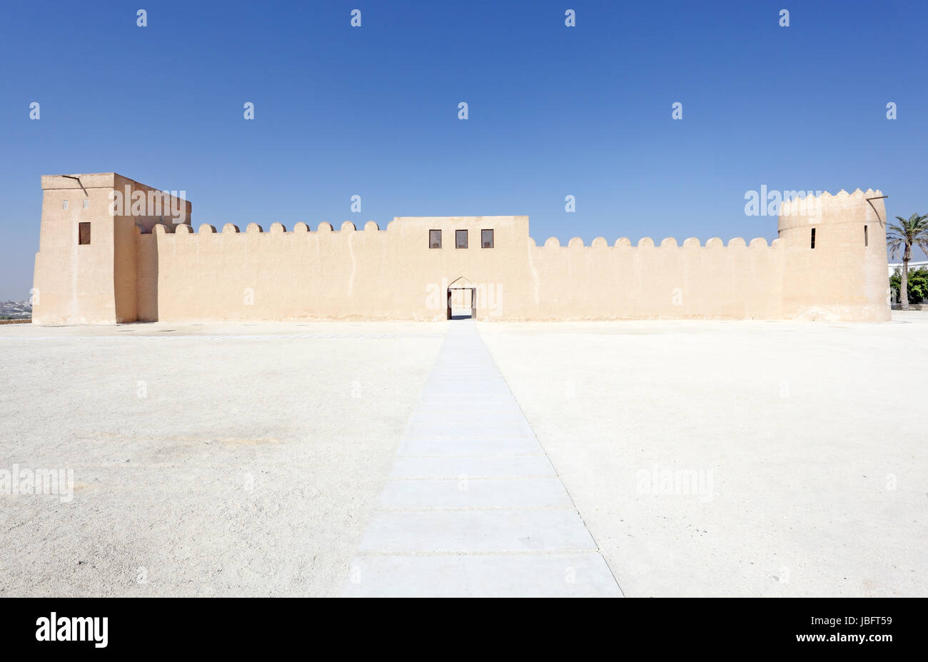 Historic Riffa fort in the Kingdom of Bahrain, Middle East Stock Photo ...