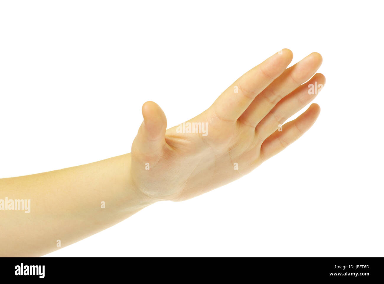hand isolated on a white Stock Photo - Alamy