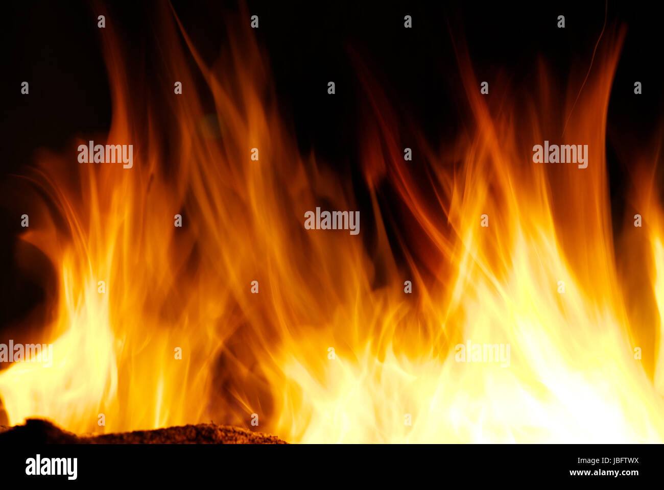 A nice fire in a fire place Stock Photo - Alamy